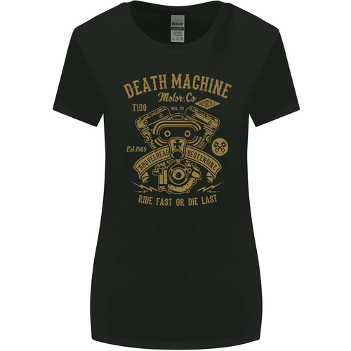 T-Shirt Femme Coupe Plus Large Death Machine Motorcycle Motorbike Biker ...