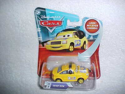 DISNEY PIXAR CARS "CHIEF RPM" VHTF LOOK MY EYES CHANGE VHTF NEW DIECAST ...
