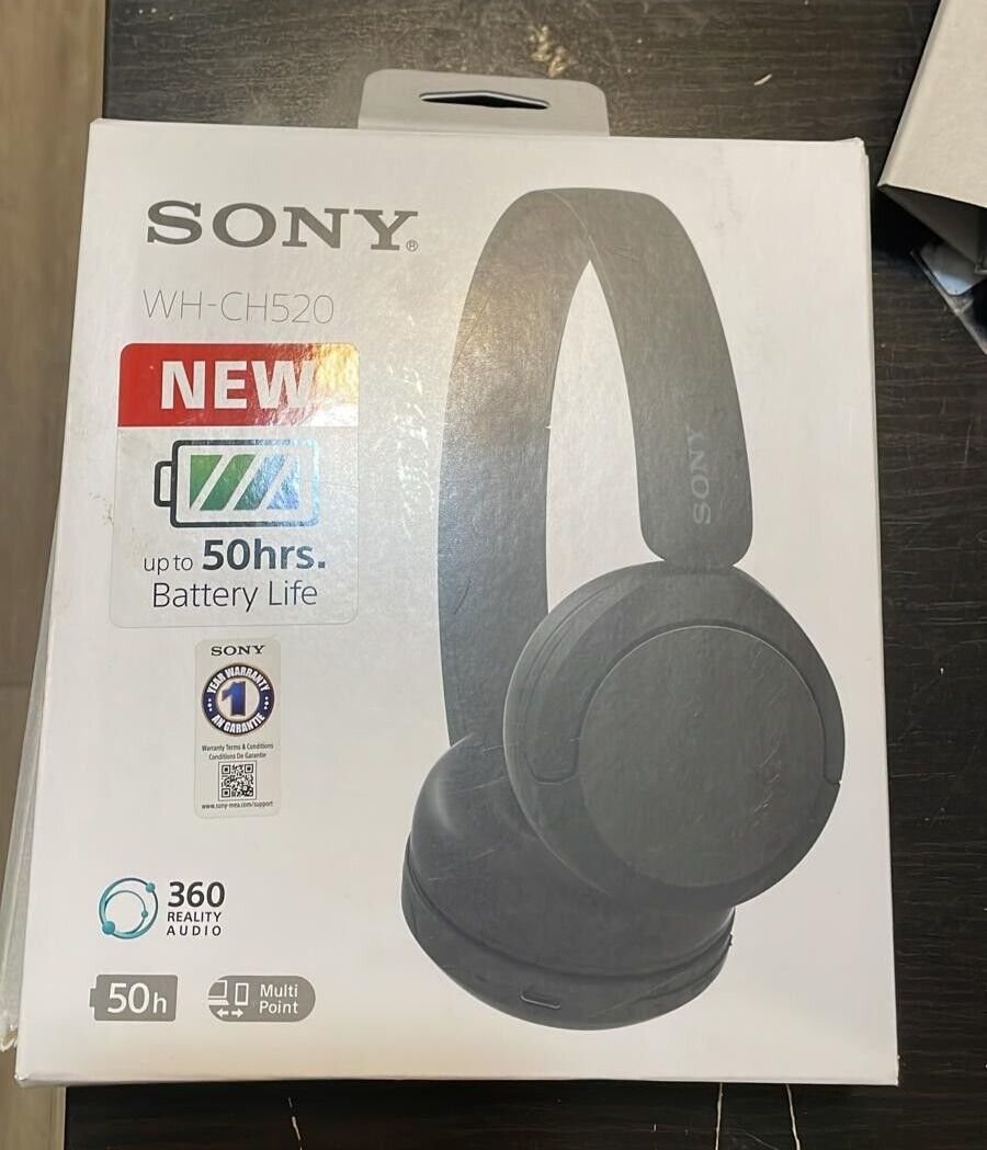 SONY WH-CH520 Wireless Headphones Bluetooth Headset with Microphone ...