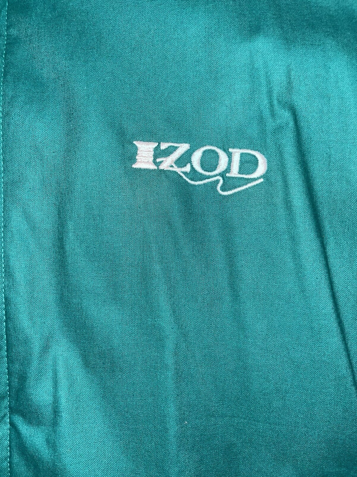 Vintage IZOD Club Full Zip Ocean Green Jacket Men Size Large Made In ...