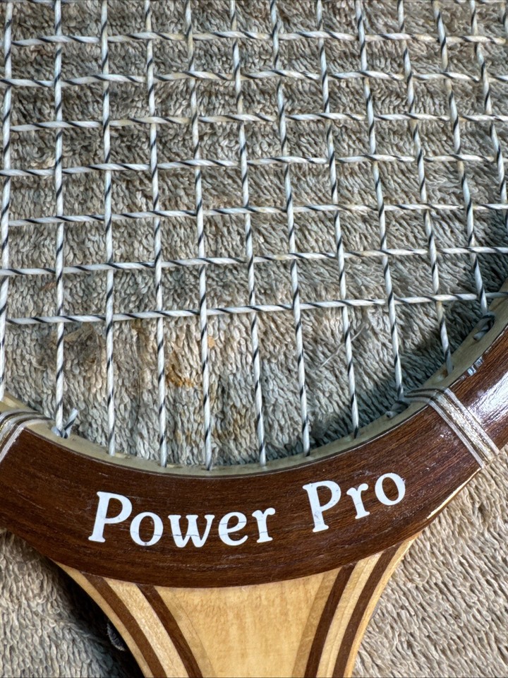 Power Pro Vantage Wooden Tennis Racket VINTAGE | eBay