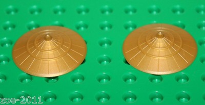 Lego 2x Ninjago Pearl Gold Hat,Conical Asian Headgear (93059) NEW!!! | eBay