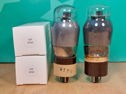 Matched Pair of SER Sweden 6V6G Vacuum Tubes #2 | eBay