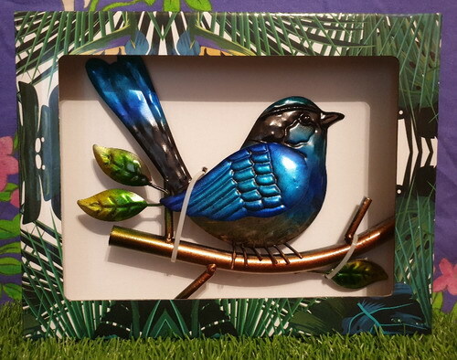 Pretty 22cm Blue Fairy Wren metal wall art plaque | eBay Australia