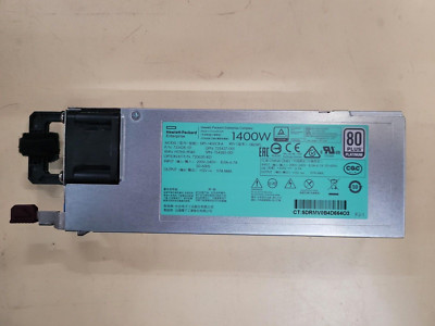 HP 1400W DPS-1400CB FLEXSLOT 80 PLUS PLATINUM POWER SUPPLY P/N: 733428 ...
