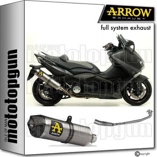 ARROW FULL EXHAUST OPEN RC RACE-TECH TITANIUM C YAMAHA TMAX T-MAX 530 ...