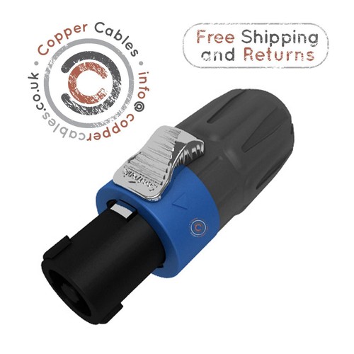 (10 Pack) SEETRONIC Blue Twist-Lock Speaker. 4p SL4FX-N HIGH POWER ...