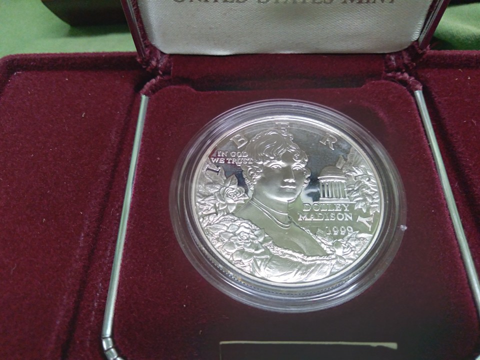 Dolly Madison Proof Silver Coin - Original Government Packaging | eBay