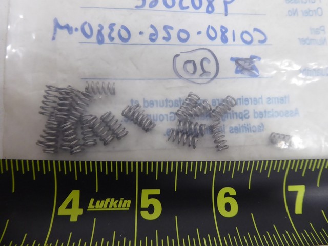 Spec C0180-026-0380-M Compression Spring (Pack of 20) 0.180 X .38 X 0. ...