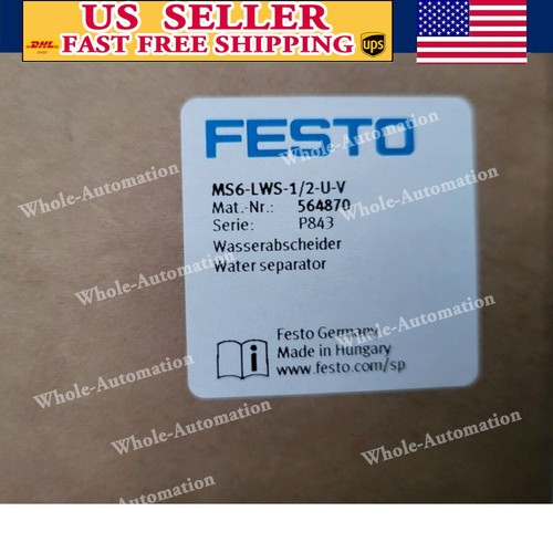 New Festo MS6-LWS-1/2-U-V 564870 Water separator | eBay
