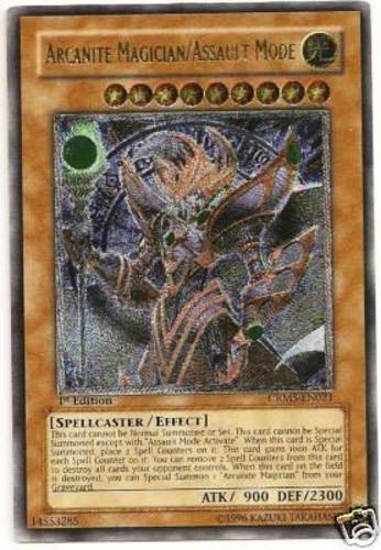 Yugioh! LP Arcanite Magician/Assault Mode - CRMS-EN021 - Ultimate Rare ...