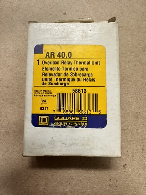 NEW Square D AR 40.0 Overload Relay Thermal Unit | eBay