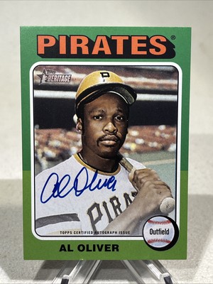 2024 Topps Heritage Al Oliver 1975 Real One Auto On Card #ROA-AO High ...