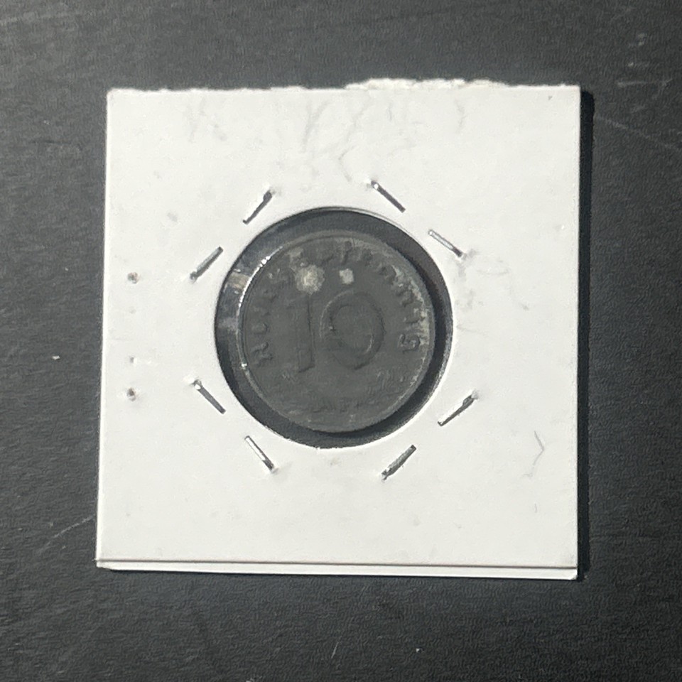 1944 F Germany 3rd Reich 10 Reichspfennig Zinc Coin | eBay