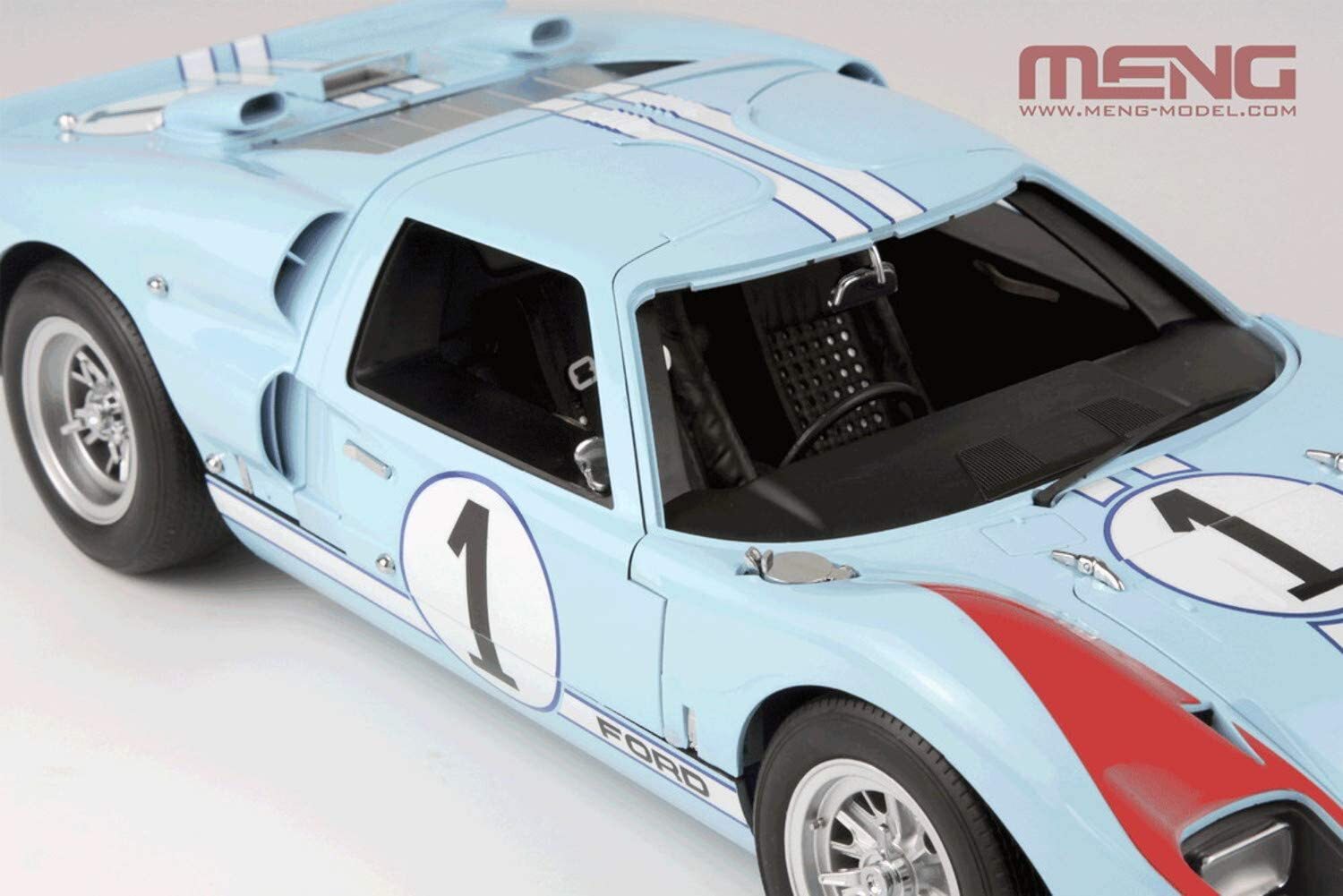 Big size Meng Model 1/12 Model Kit Ford GT40 Mk.2 1966 friom Japan 1457 ...