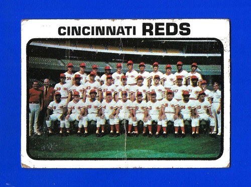 1973 Topps SET BREAK HIGH #641 CINCINNATI REDS TEAM CARD VG+ (SB1) | eBay