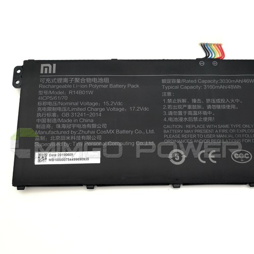 New Genuine R14B01W Battery for MI Xiaomi RedmiBook 14 XMA1901-BB ...