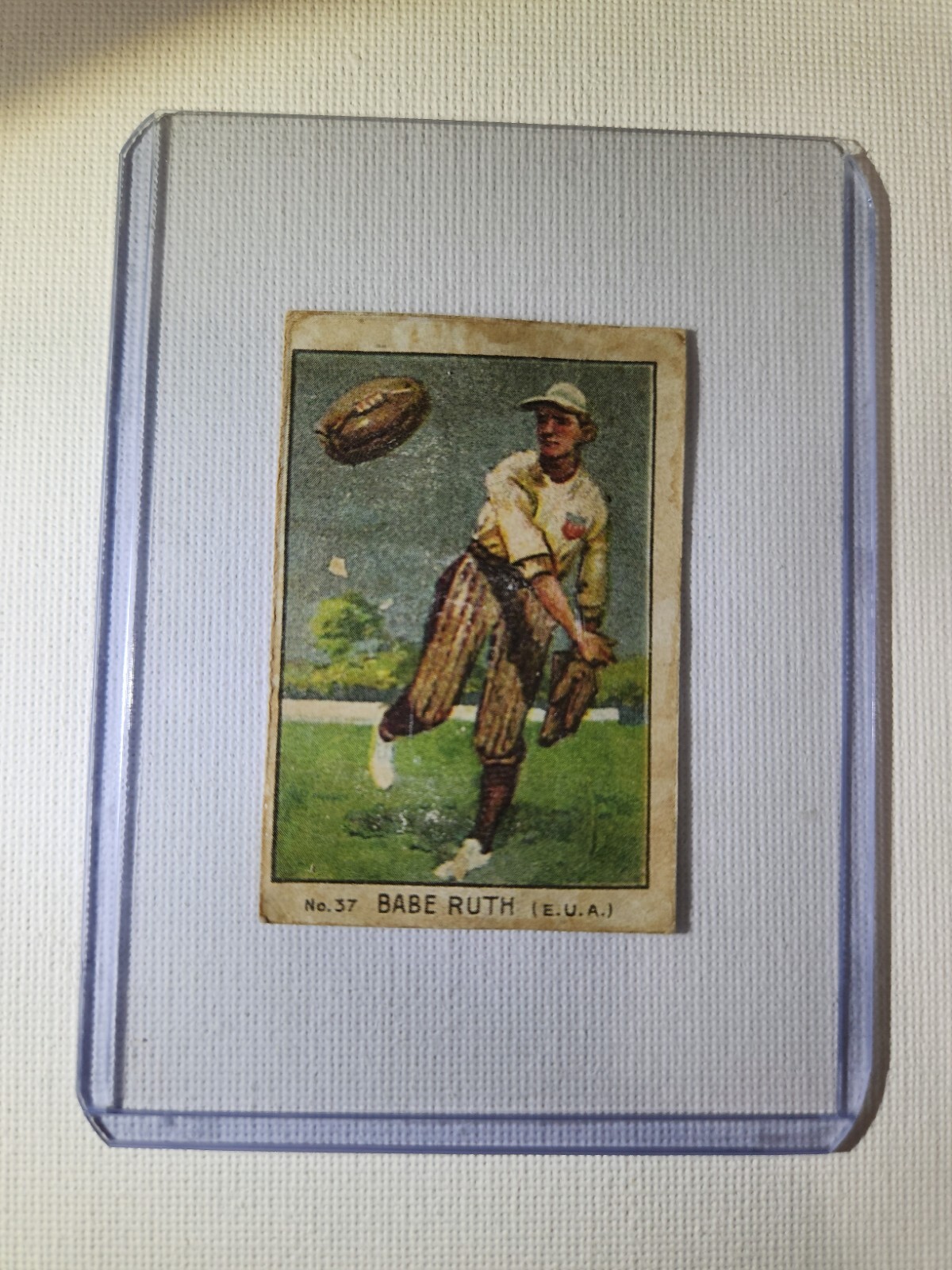 Vintage Rare Babe Ruth 1928 Fan Club Card (Imitated) Amsterdam olympics ...