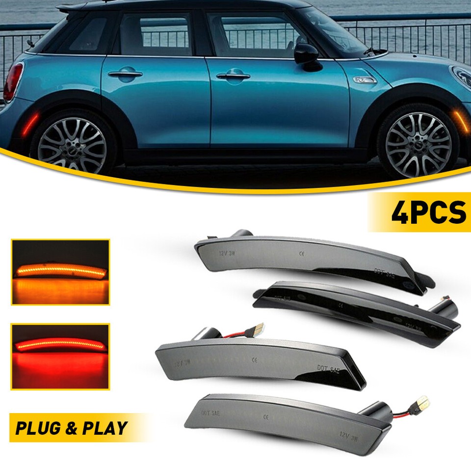 Fits Mini Cooper R55 R56 R57 R58 R59 R60 R61 LED Side Fender Marker ...
