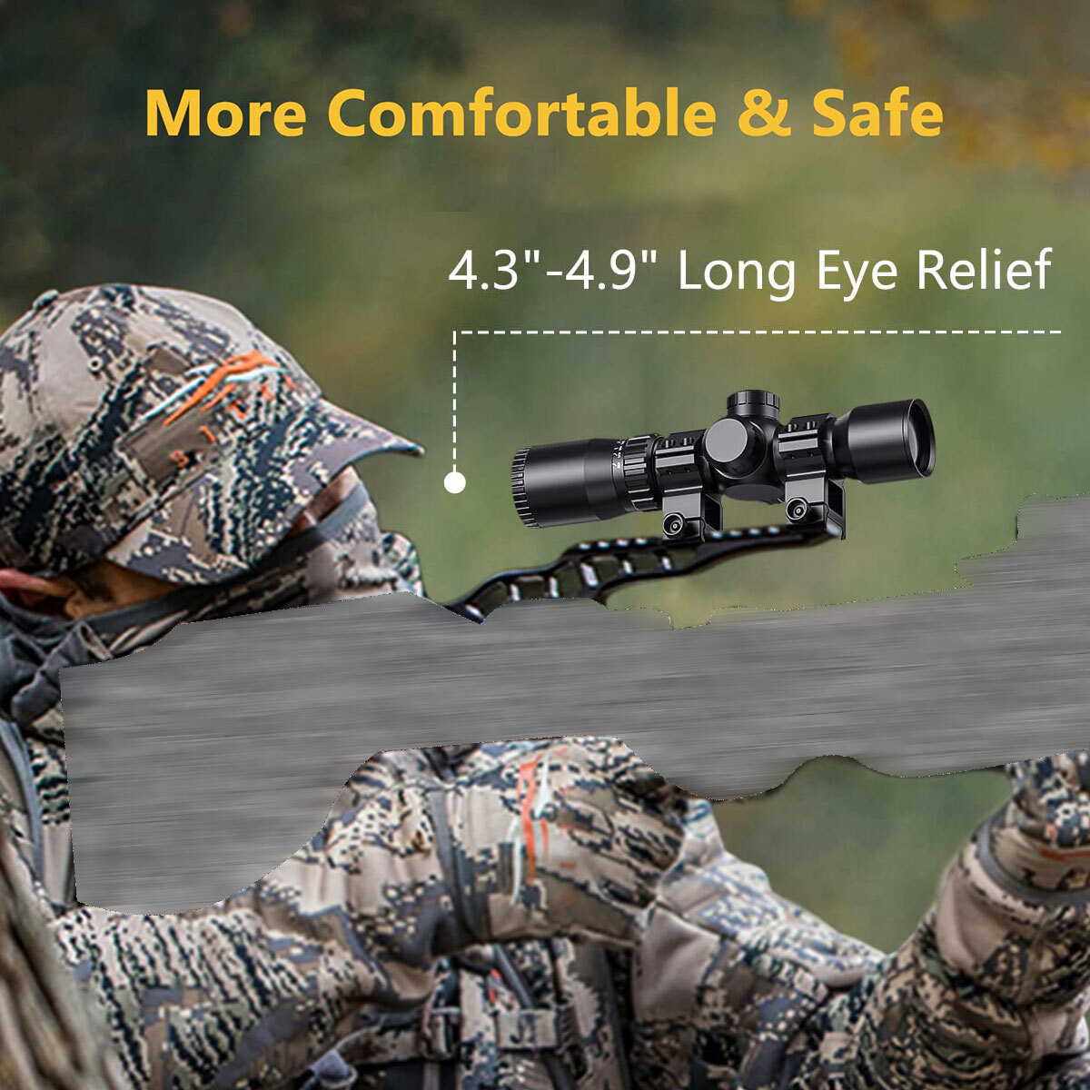 1.5-5x32 CROSSBOWS SCOPE Archery Scope Illuminated Ballistic Reticle ...