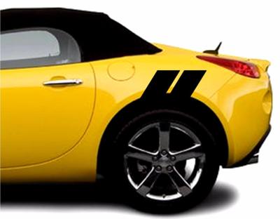 Rear 4" Fender Double Hash Bar vinyl Racing Stripe Decal (Fits Pontiac ...