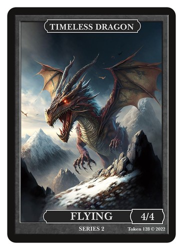 Timeless Dragon Token Zombie Dragon, Givememana Tokens Series 2 Magic ...