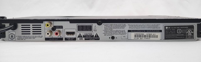 *LG BD610 Blu-ray Player HDMI No Remote DVD Full 1080p Tested for sale ...