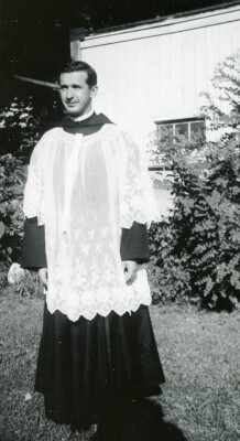 BT539 Original Vintage Photo CATHOLIC PRIEST IN LACE c Early 1900's | eBay