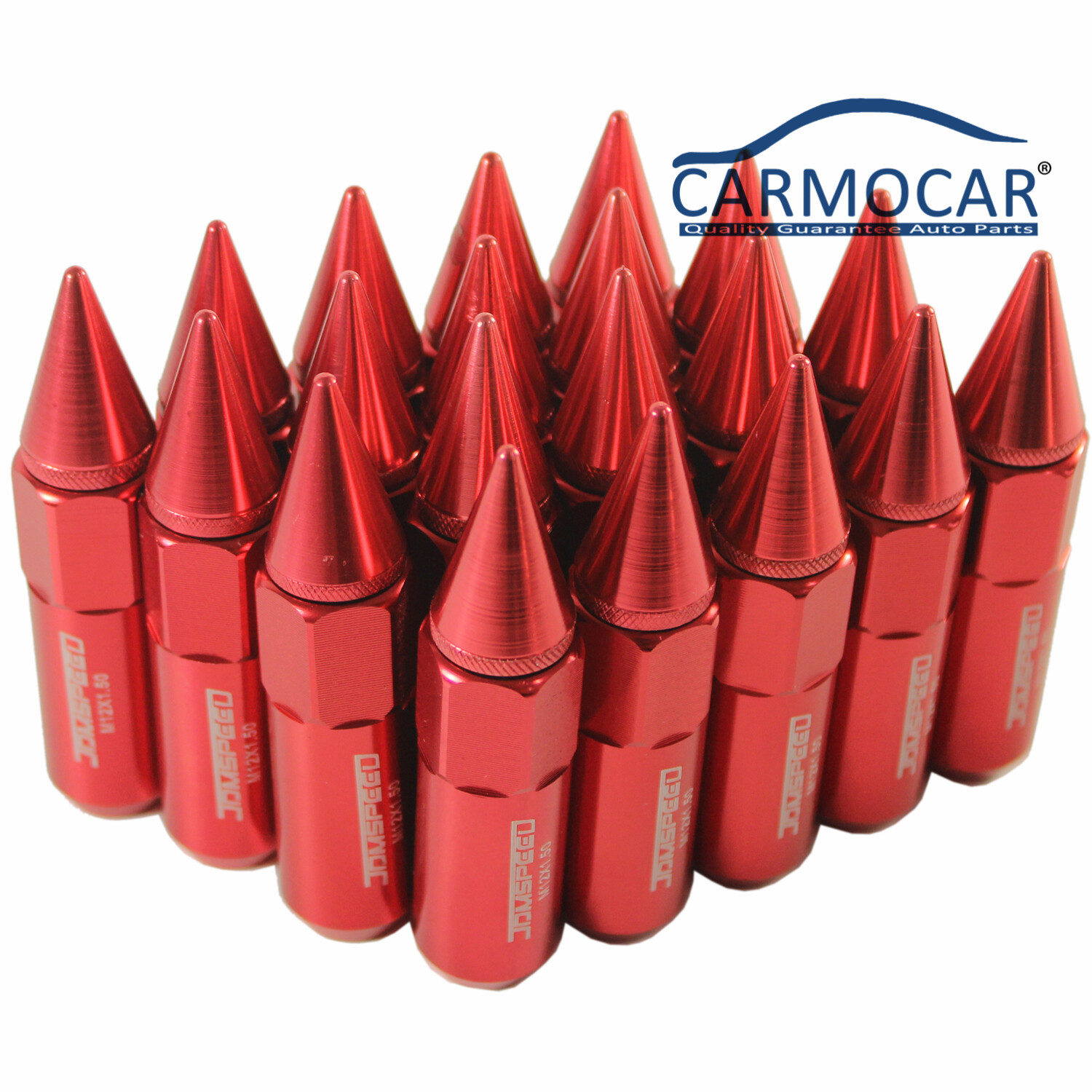 20 Aluminum RED Spike Wheel Lug Nuts Bolts SPIKED M12X1.5 FITS Honda ...