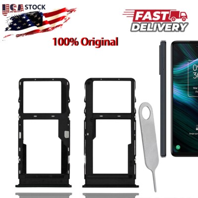 OEM T779W SIM Tray Micro SD Card Holder Slot + Pin For T-Mobile TCL ...