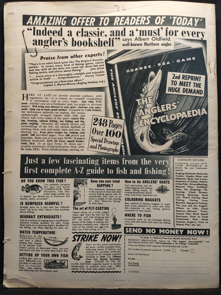 TODAY - The New John Bull Weekly UK Magazine April 15 1961 Russ Conway ...