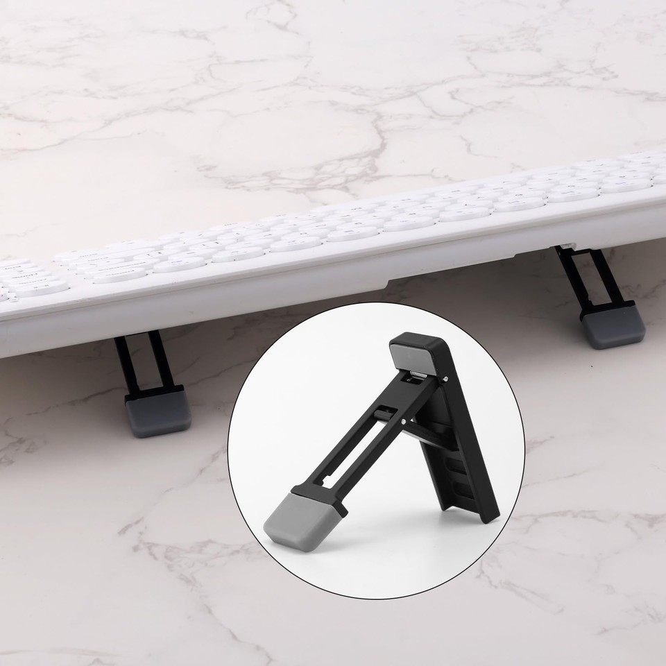 Foldable Keyboard Riser Stand Adjustable Tilt Mini Laptop Feet Non-Slip ...