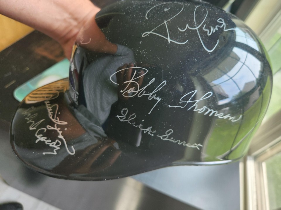 1998 MLB ALL STAR GAME HELMET SIGNED BY 10 BALL PLAYERS INCLUDES ...