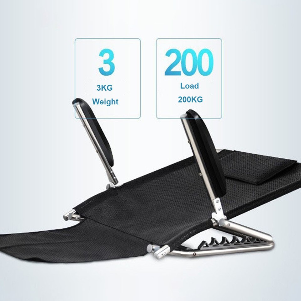 Folding Bed Backrest Support Frame with Armrests Steel Adjustable Angle ...