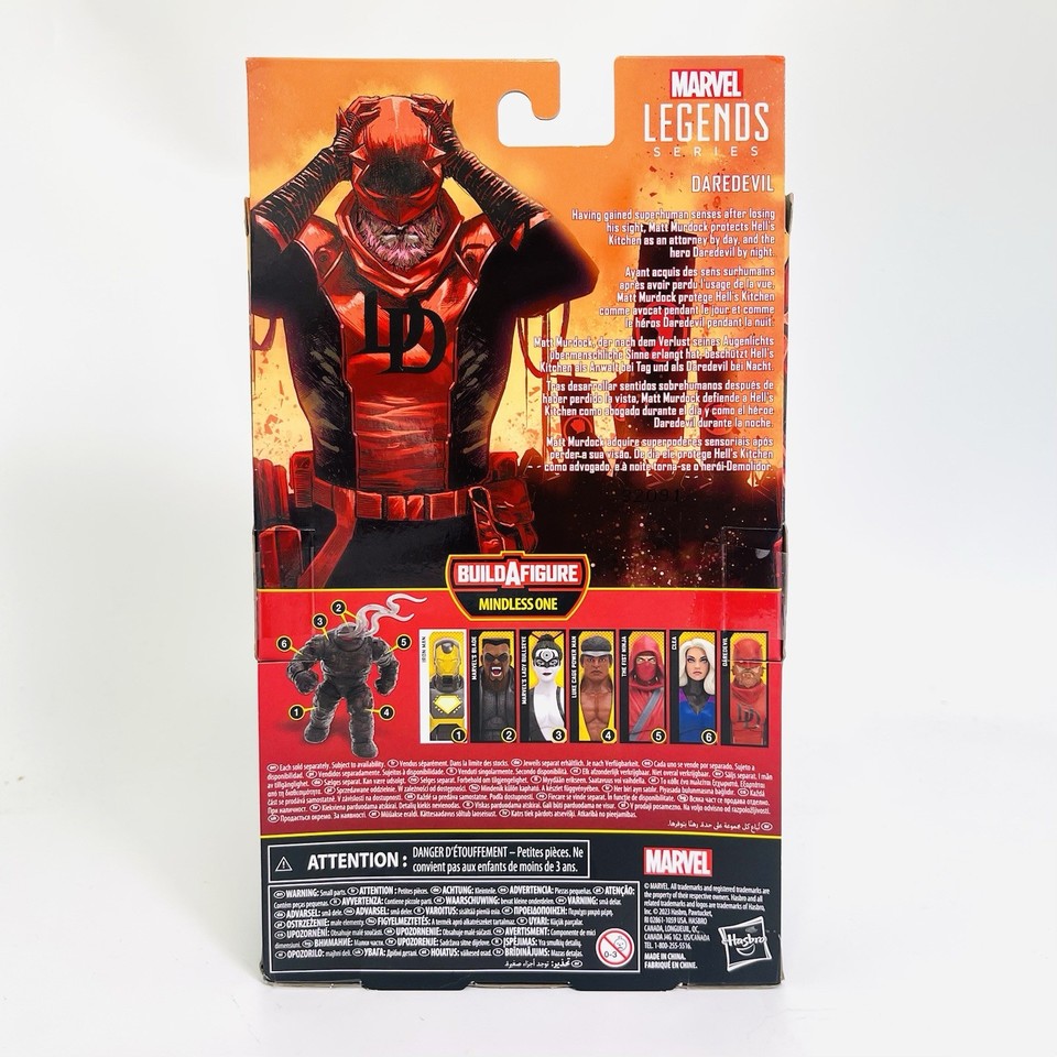 Marvel Legends Daredevil 6” Action Figure Knights Wave Mindless One BAF ...