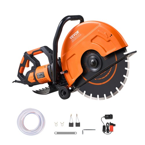 VEVOR 16'' Electric Concrete Saw Wet/Dry Saw Cutter with Water Pump and ...