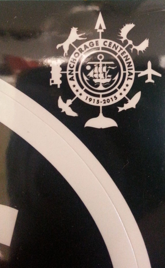 ANC Centennial 1915 - 2015 Sticker Decal - Anchorage Alaska Centennial ...