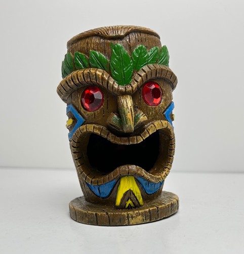 Tiki Totem Cave Ruby Eyes Aquarium Decoration Fish Tank Decor Ornament ...