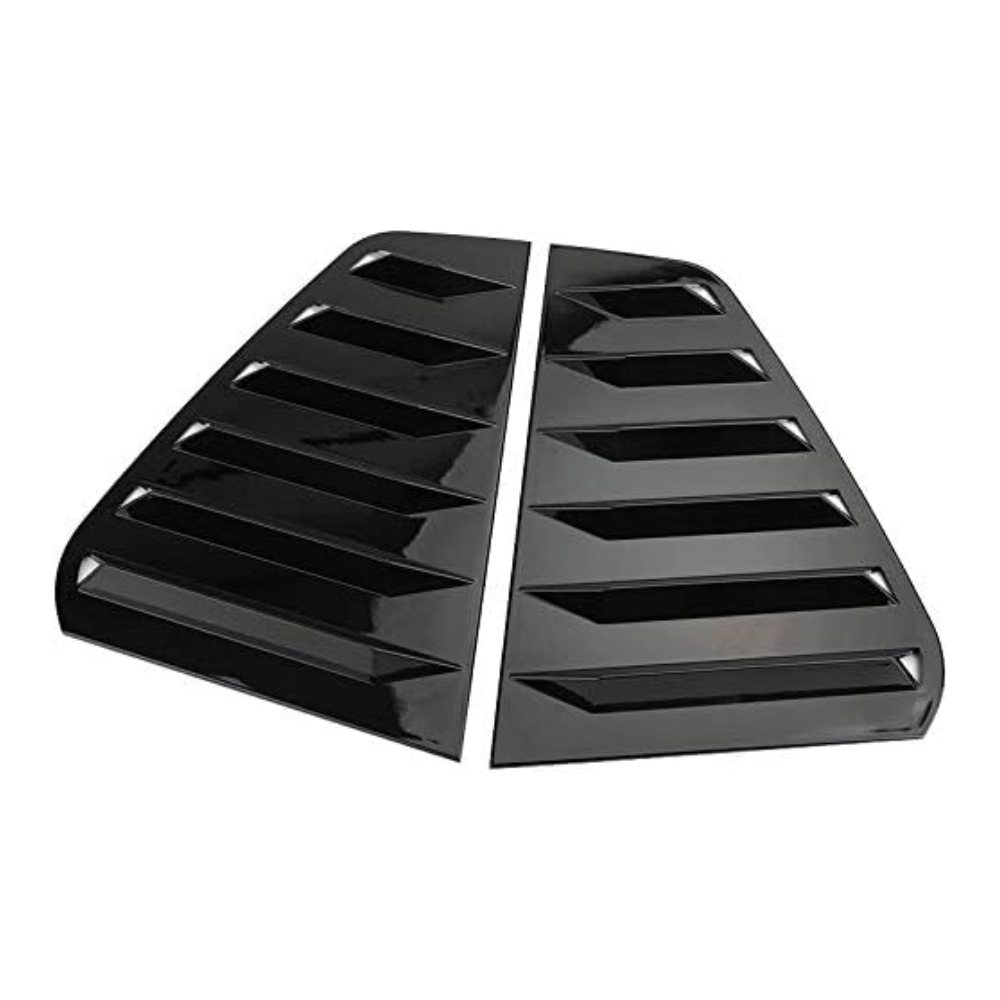 2pcs Glossy Black Rear Side Window Louver Cover For VW Golf MK6 GTI R ...