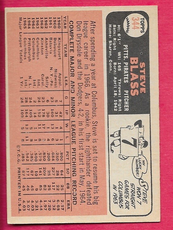 1966 Topps Baseball - you pick commons and semi-stars Complete your set ...