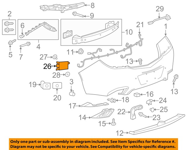 GM OEM Rear Bumper-bsd Object Sensor Left 84007647 for sale online | eBay