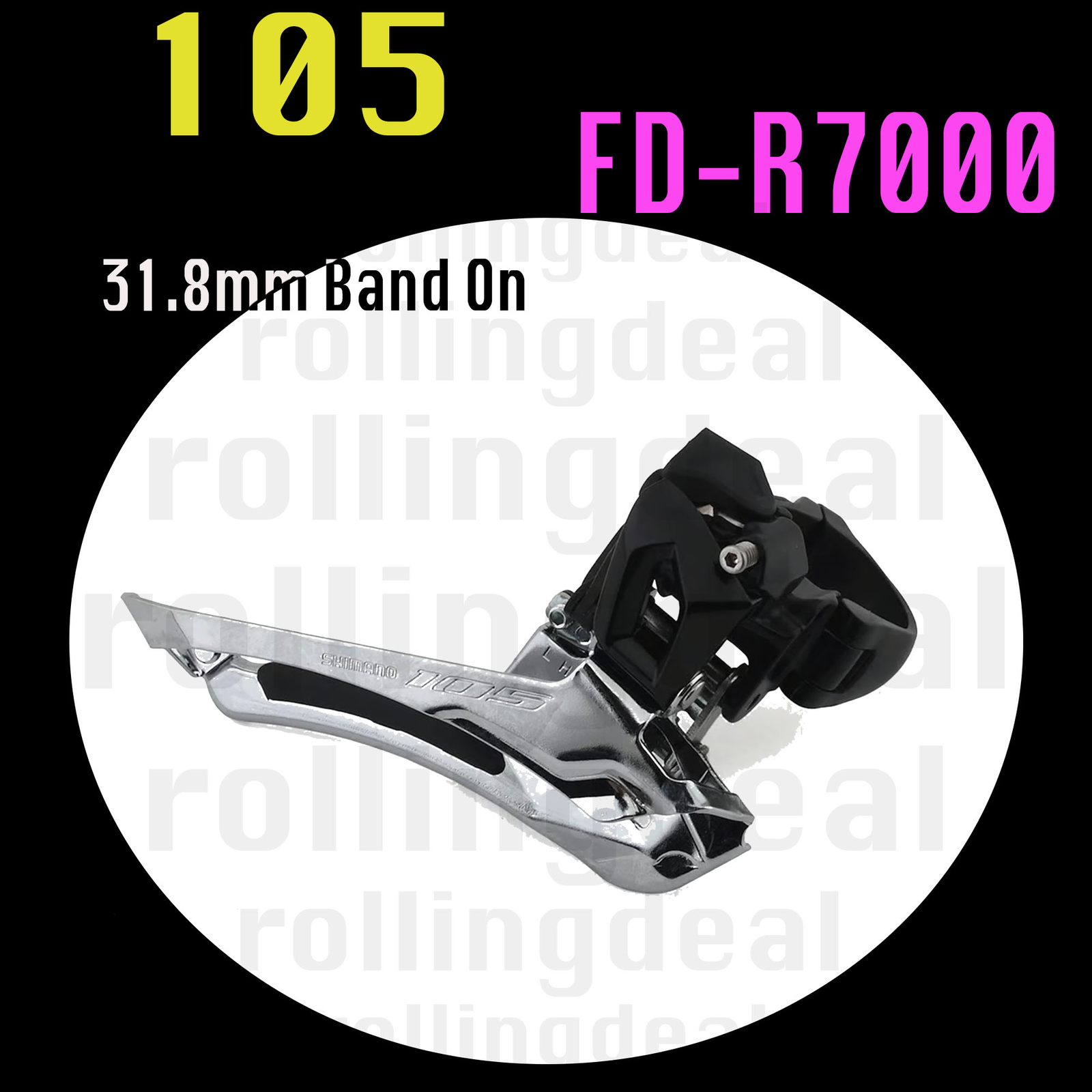 SHIMANO 105 FD-R7000 FRONT ROAD DERAILLEUR 2 X 11 SPEED 31.8MM DOWN ...
