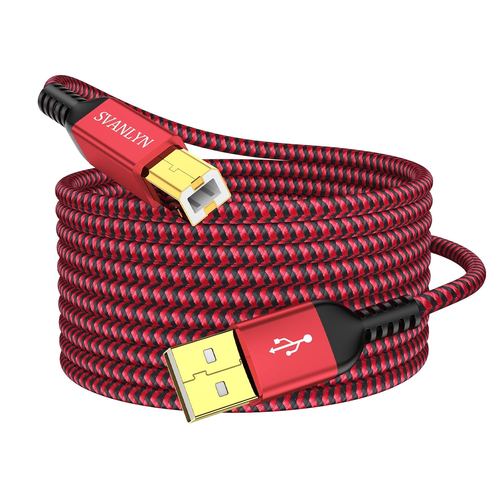 Printer Cable 25 FT,USB 2.0 Printer Cable to Computer,Usb a to B Cord ...