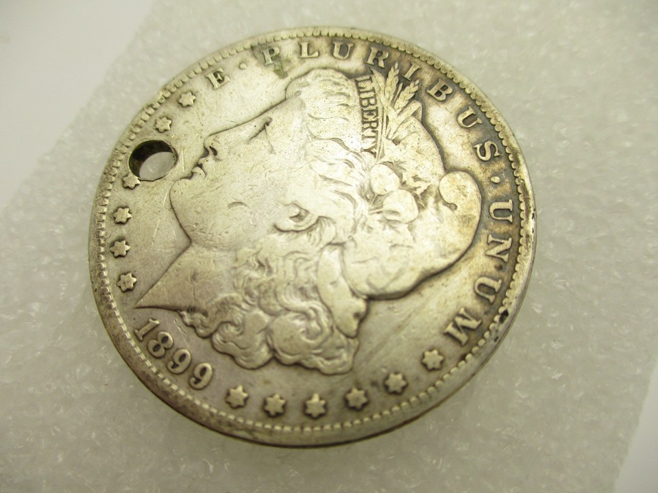 US Coin 1899 S Morgan Silver Dollar,holed, NO RESERVE! lot 25E | eBay