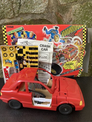Vintage 1991 Tyco Crash Test Dummies Red Crash Car Near Complete Box ...