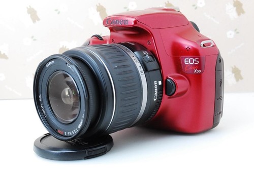 Canon EOS Kiss X50 DSLR Camera Red Low Shutter Count 907 Used From ...