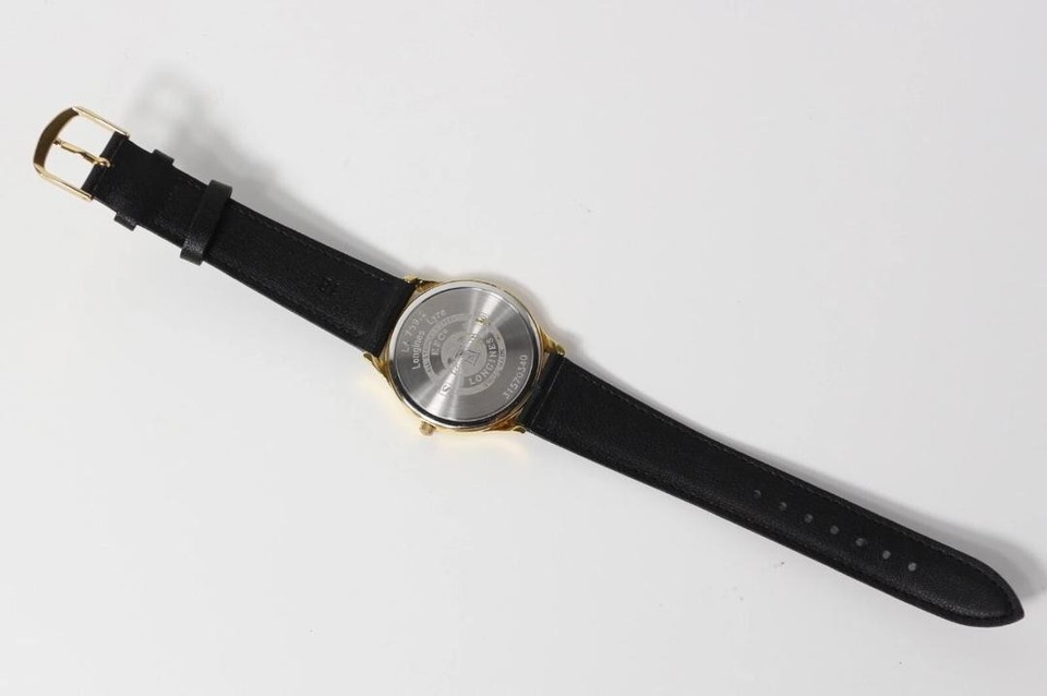 Longines Quartz Watch Lyre Gold Black Authentic Used Men's | eBay