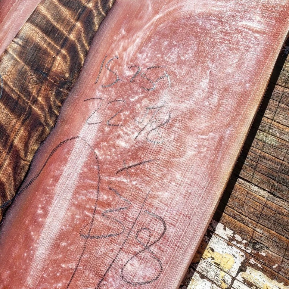 Redwood curly hybrid top guitar top wood bass figured wood luthier | eBay