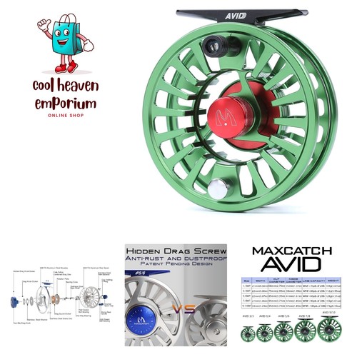 Maxcatch Fly Fishing Reel with CNC-machined Aluminum Body Avid Series ...