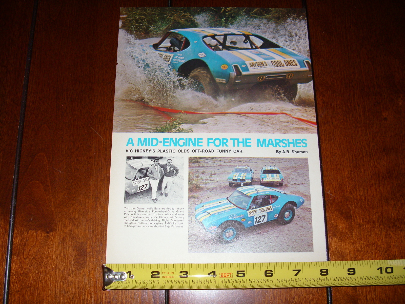 JAMES GARNER VIC HICKEY OLDSMOBILE BAJA RACE CAR - ORIGINAL 1970 ...